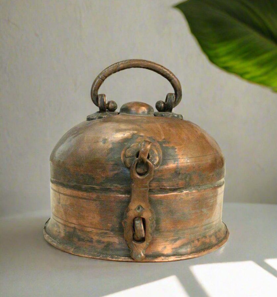 Vintage Copper Paan Dan With a Handle - Etsy