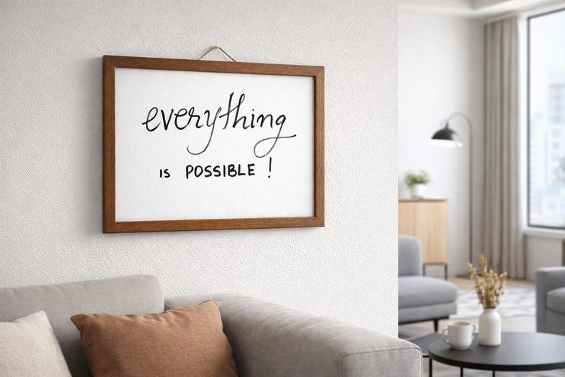 Handwritten Quote Bundle, Digital Download Pack, "everything is ...