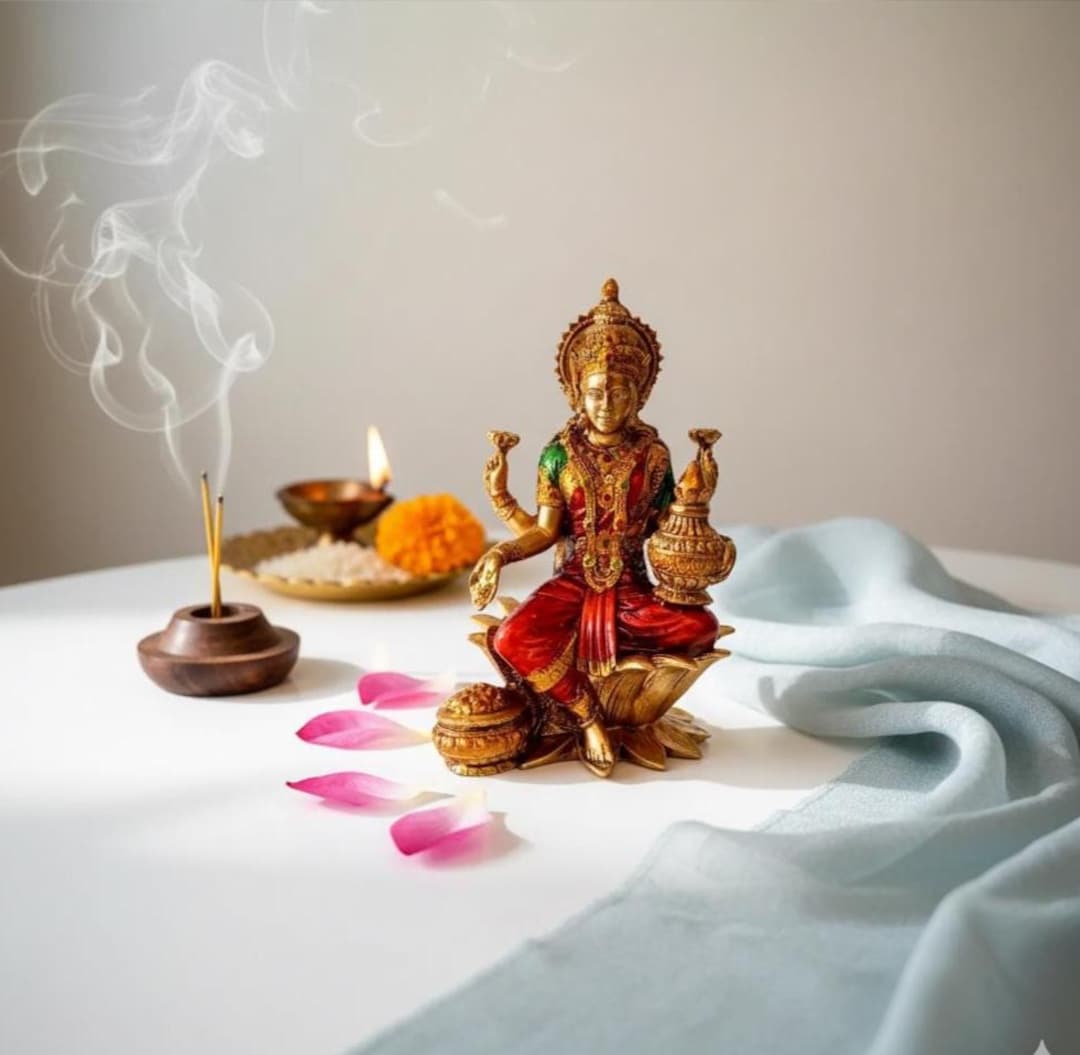 Goddess Lakshmi Statue – Hindu Deity of Wealth, Abundance, Good Fortune ...
