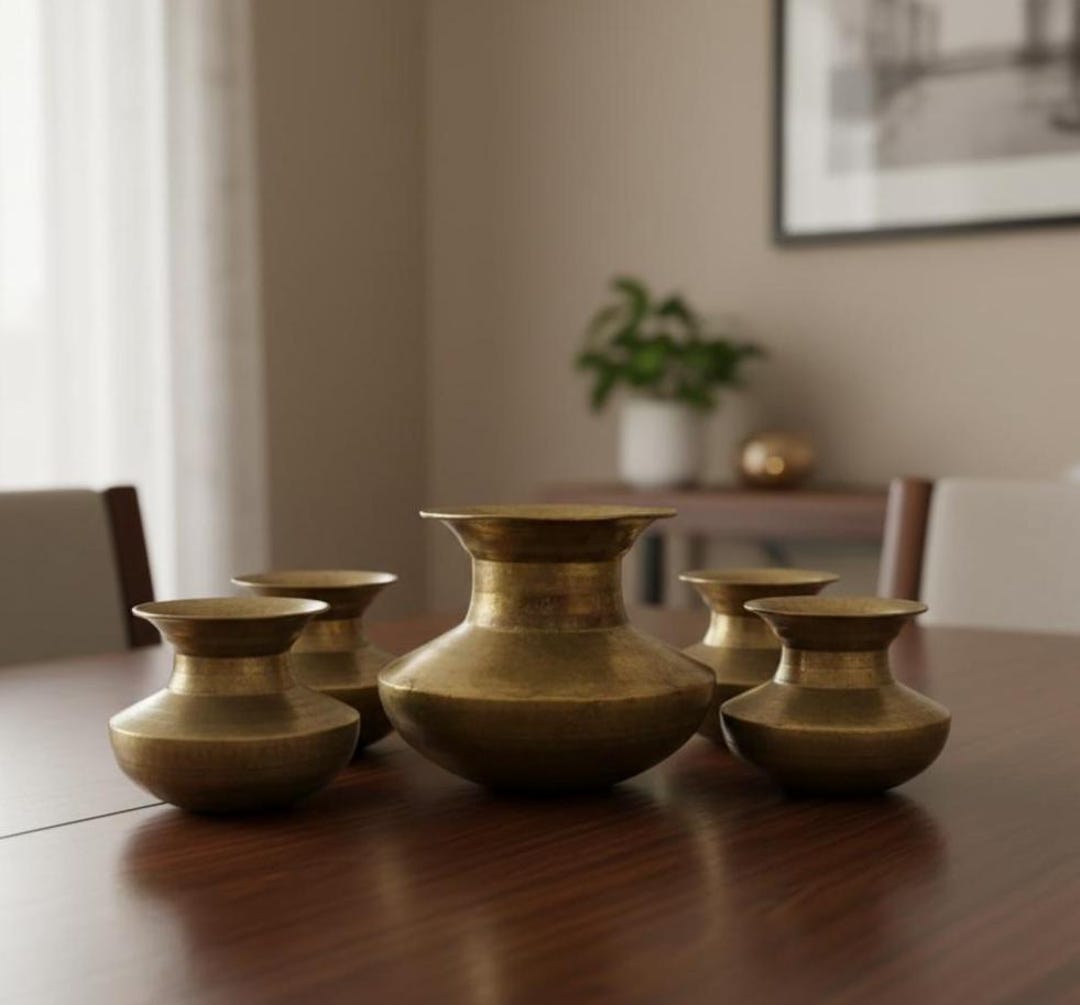 Vintage Brass Chari - Antique Style Oil/ghee Vessel, Kitchen Decor - Etsy