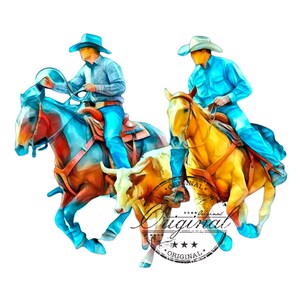 Rodeo Svg, Team Roper Svg Watercolor Sublimation Digital Download ...