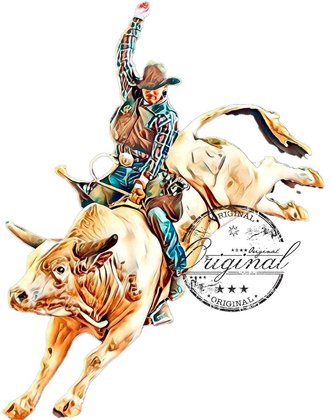 Watercolor Rodeo Team Roper PNG SVG: Horse Sublimation Design (digital ...