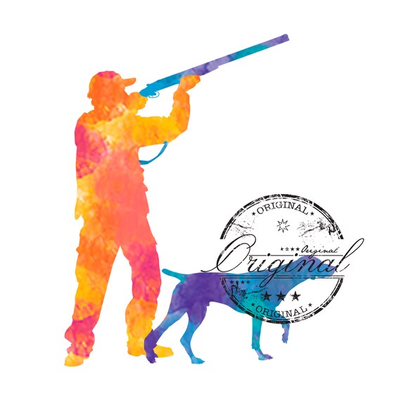 Hunting Dog Png Love Dog Watercolor Sublimation Digital - Etsy
