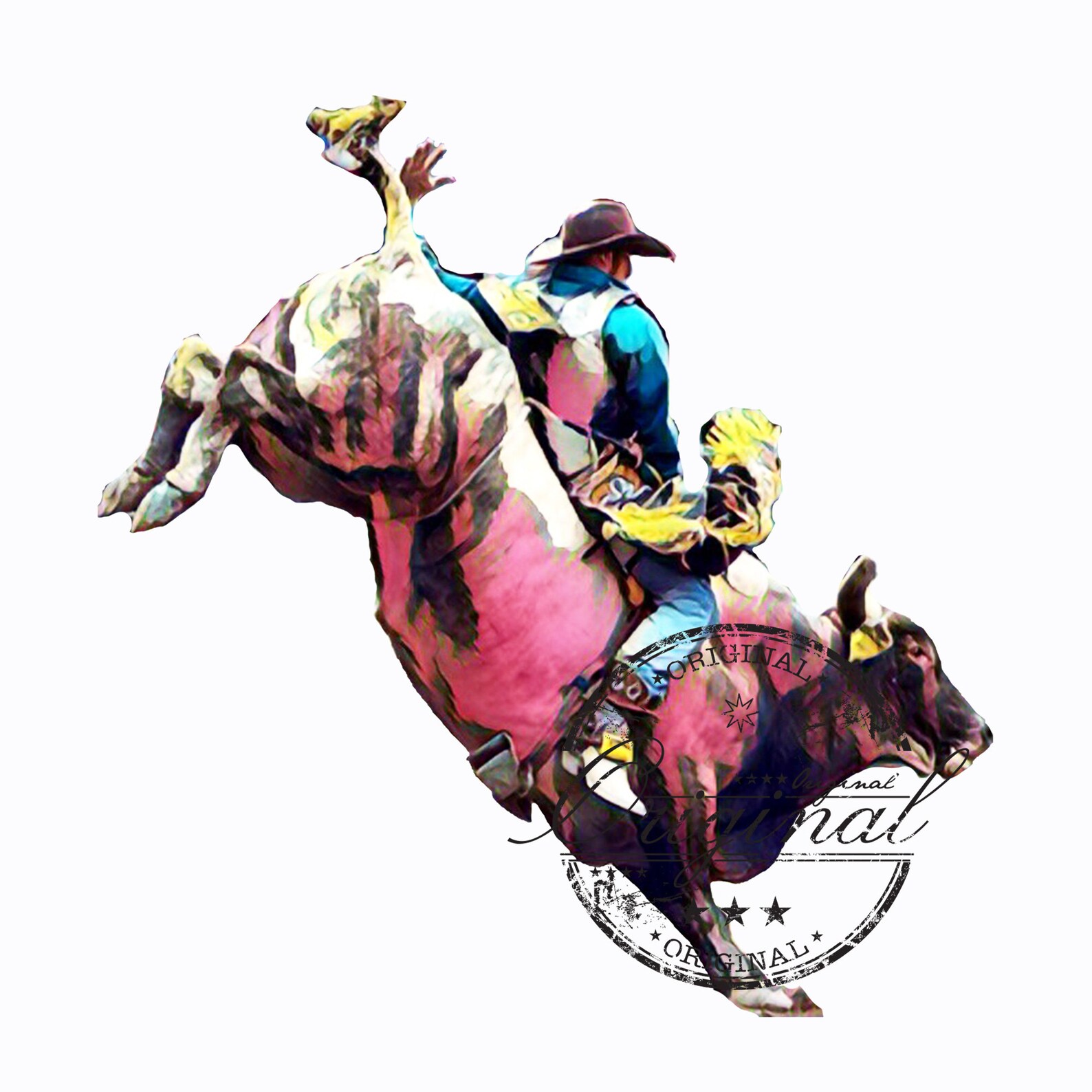 Rodeo Cow Png Rodeo Watercolor Sublimation Digital Download | Etsy
