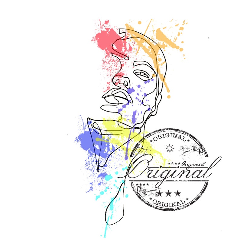 One Line Art Png One Line Art Svg One Line Art Watercolor - Etsy