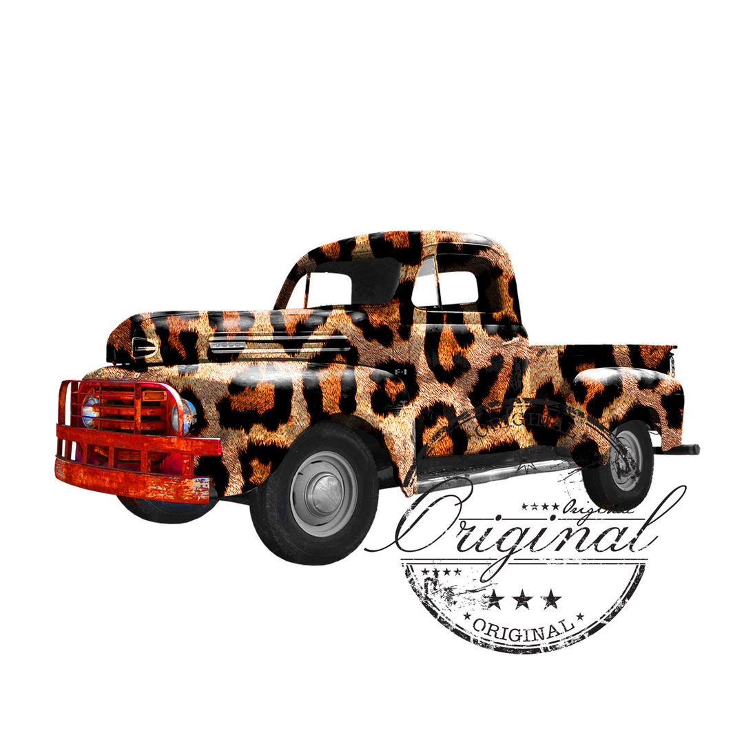 Car Leopard Png, Old Car Svg, Car Watercolor Sublimation Digital ...