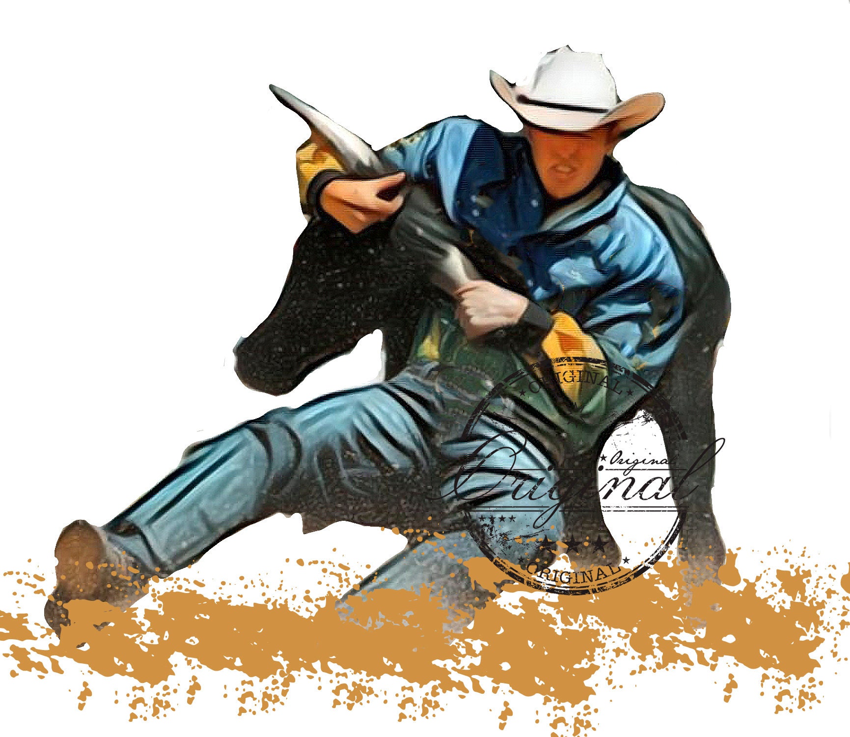 Team Roping SVG, Team Roper Svg Watercolor Sublimation Digital Download ...