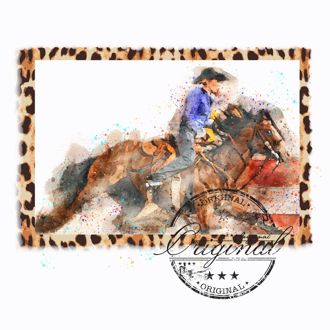 Rodeo Png, Rodeo Girl Watercolor Sublimation Digital Download, Horse ...