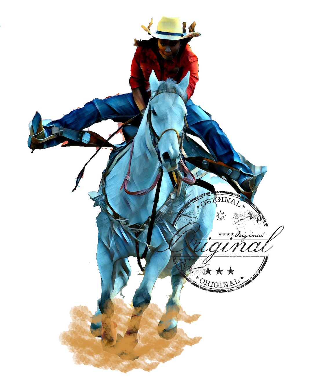 Team Roper Watercolor: Rodeo Horse SVG PNG Digital Download - Etsy