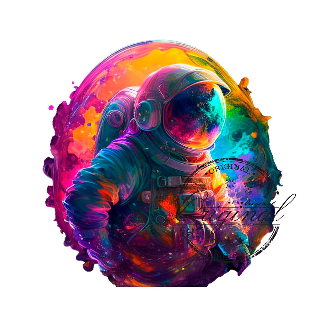 Spaceman Png, Spaceman SVG Watercolor Sublimation Digital Download ...