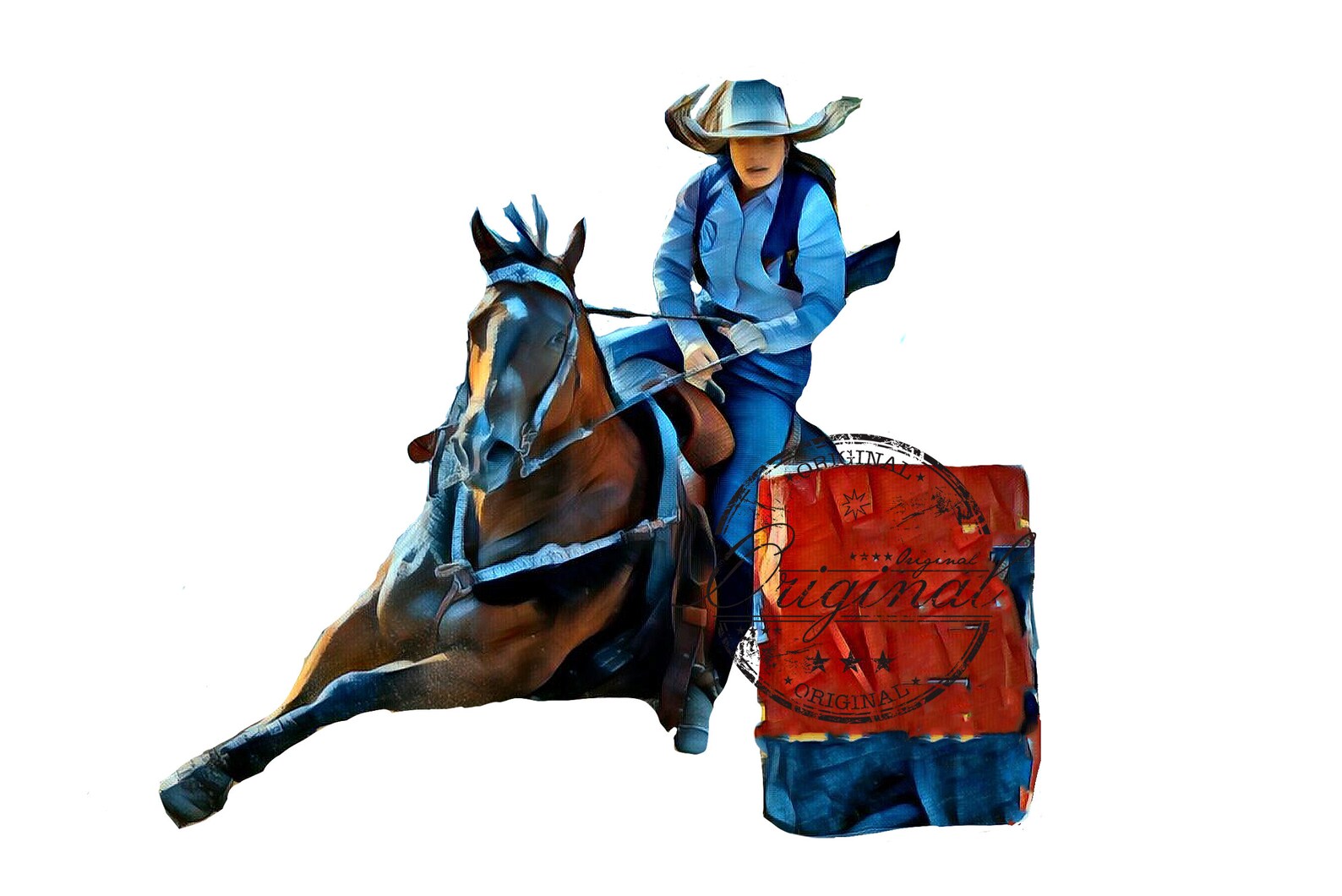 Rodeo Png Team Roper Svg Watercolor Sublimation Digital - Etsy