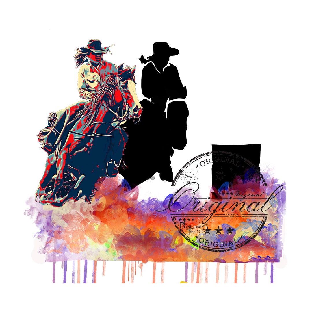 Team Roping Woman SVG, Team Roper Girl Svg Watercolor Sublimation ...