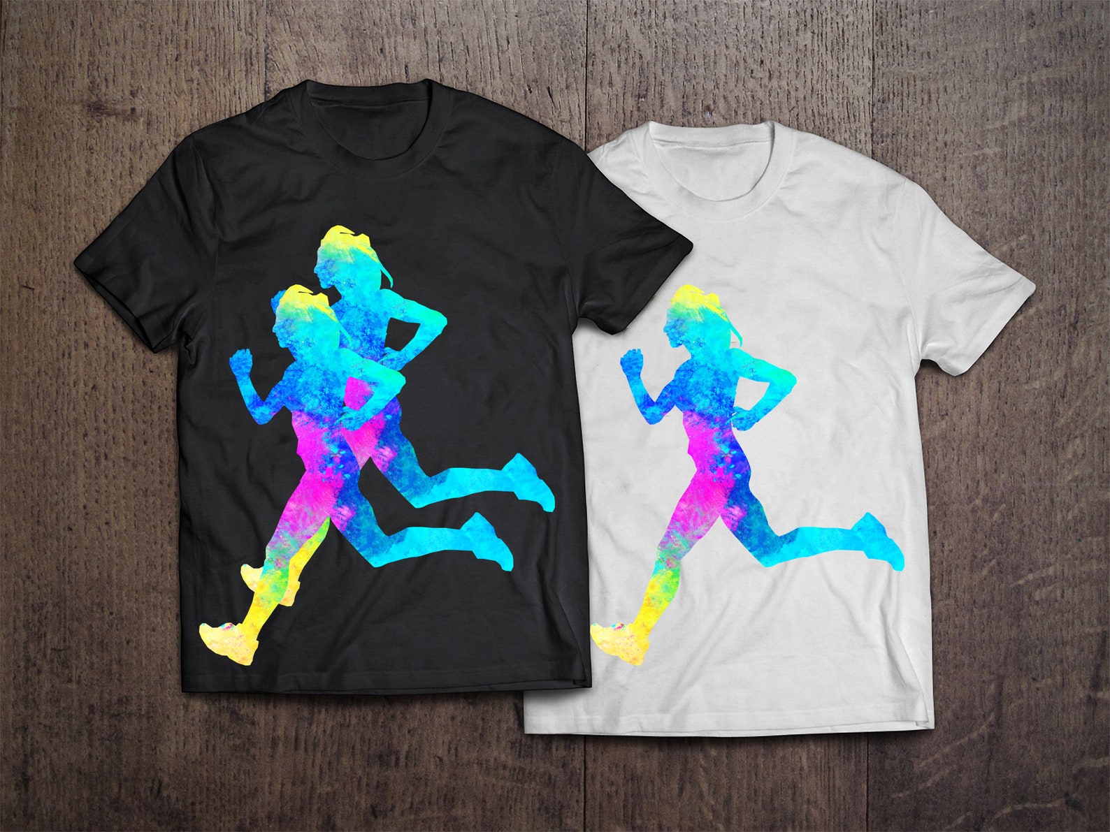 Woman Running Png, Running Svg, Gym Watercolor Sublimation Digital ...