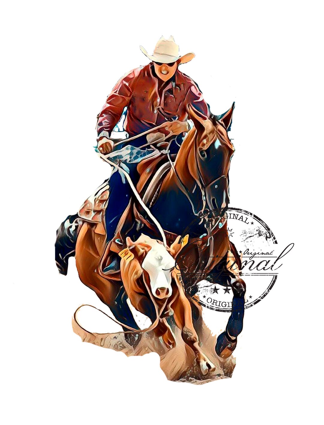 Rodeo Png, Rodeo Svg, Team Roper Svg Watercolor Sublimation Digital ...
