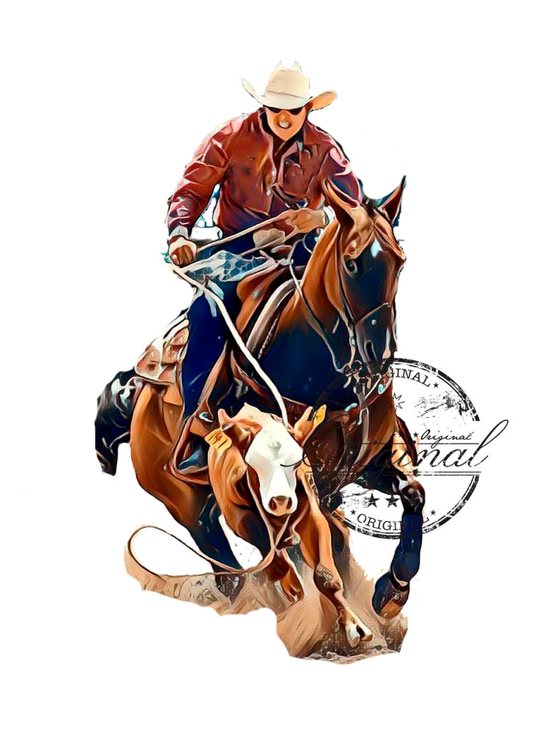 Rodeo Png Rodeo Svg Team Roper Svg Watercolor Sublimation | Etsy