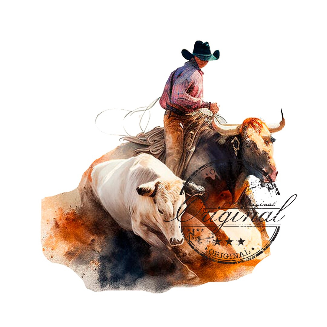 Rodeo Png, Rodeo Svg, Team Roper Svg Watercolor Sublimation Digital ...