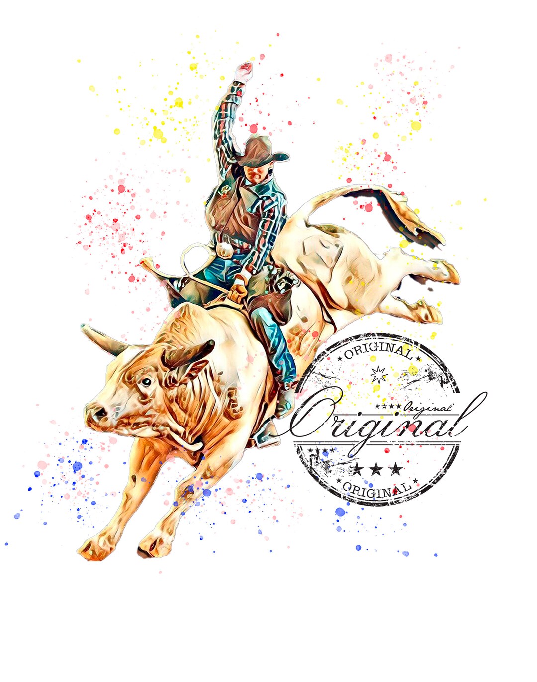 Rodeo Png, Rodeo Svg, Team Roper Svg Watercolor Sublimation Digital ...
