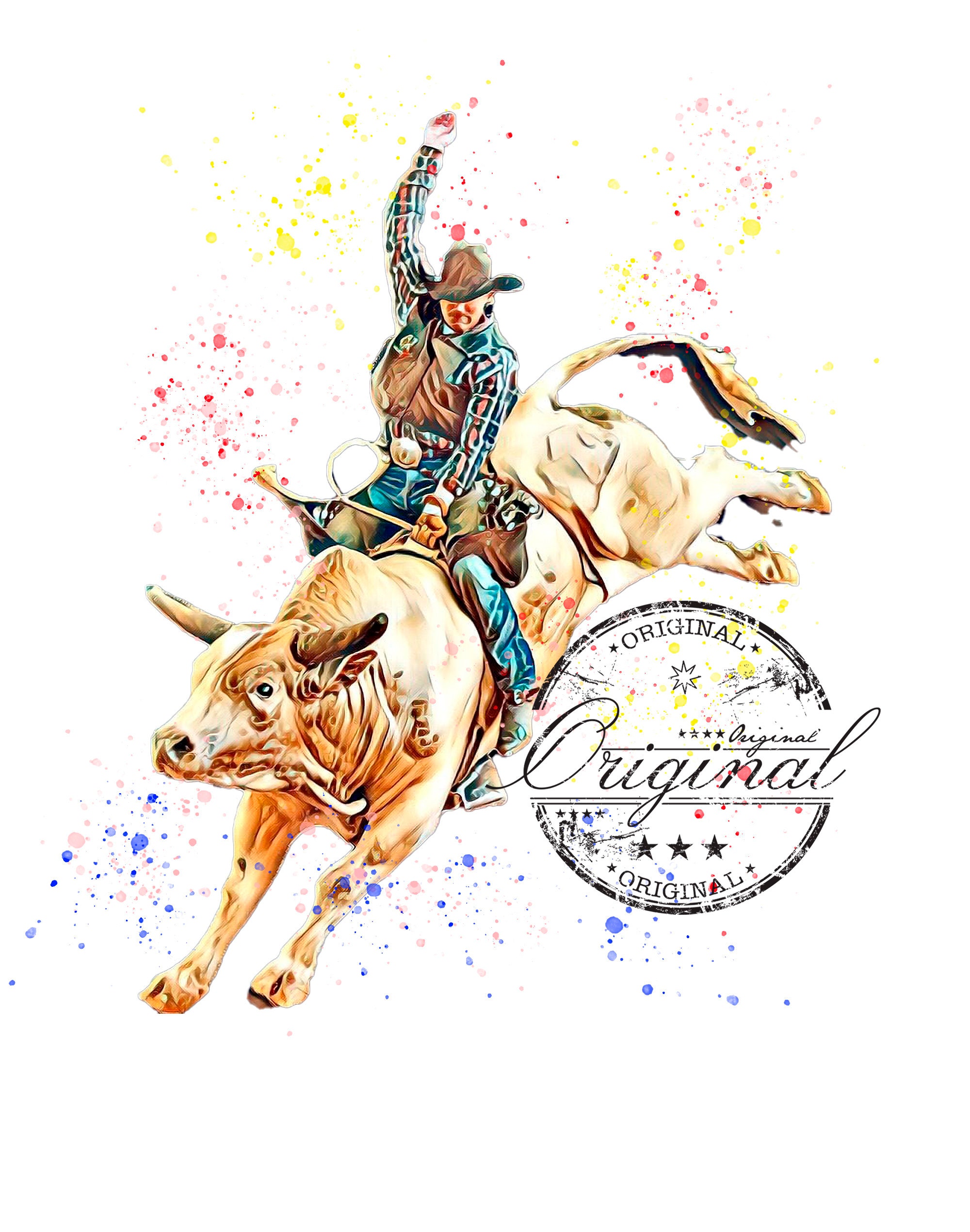 Rodeo Png Rodeo Svg Team Roper Svg Watercolor Sublimation - Etsy UK