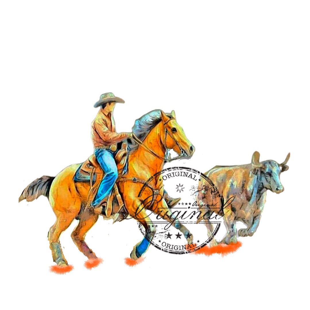 Rodeo Svg, Team Roper Svg Watercolor Sublimation Digital Download ...