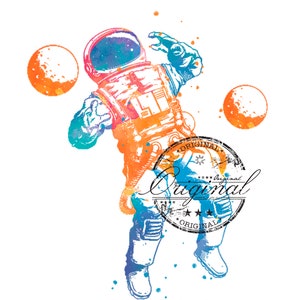 Spaceman Png, Spaceman SVG Watercolor Sublimation Digital Download ...