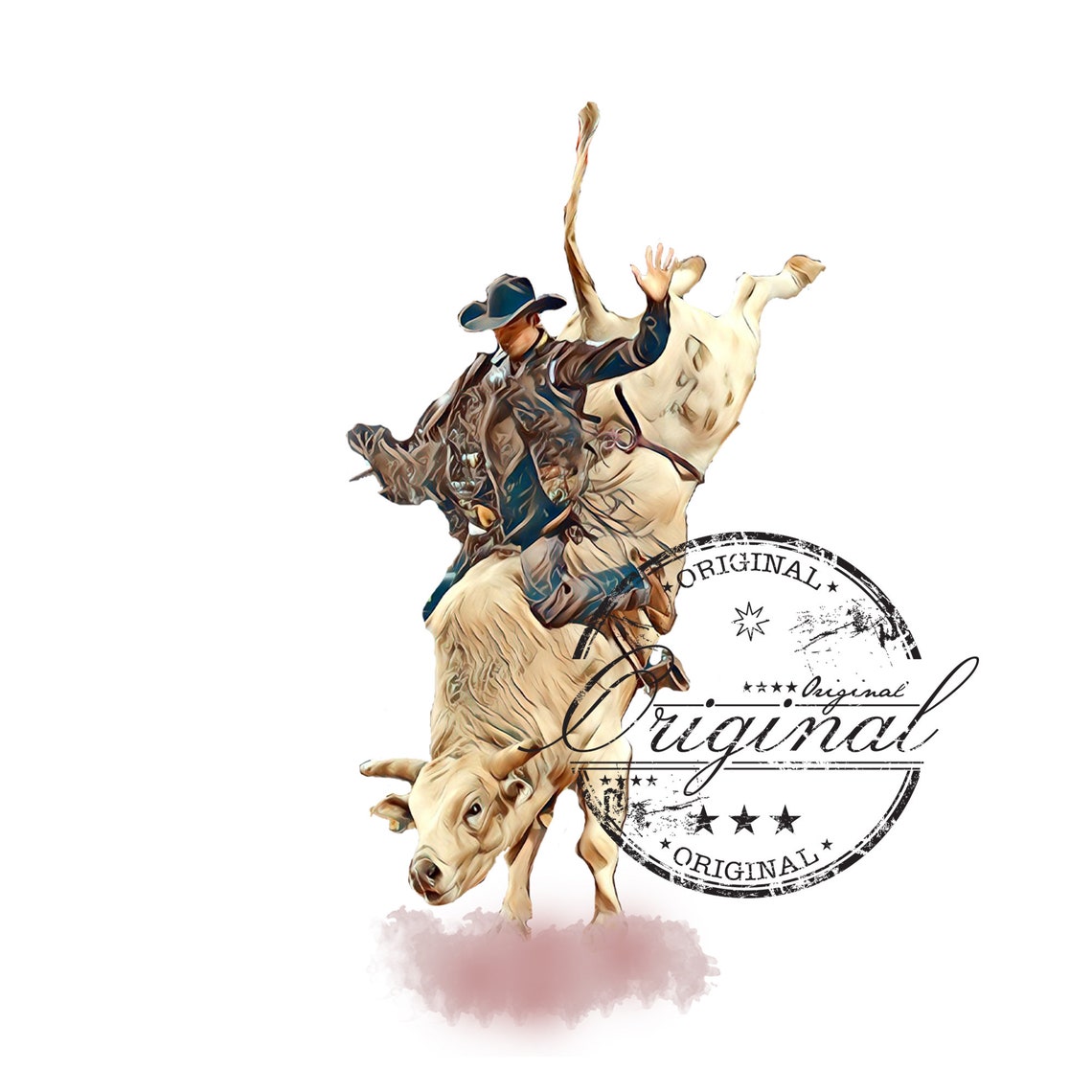 Rodeo Cow Png Team Roper Svg Watercolor Sublimation Digital | Etsy ...