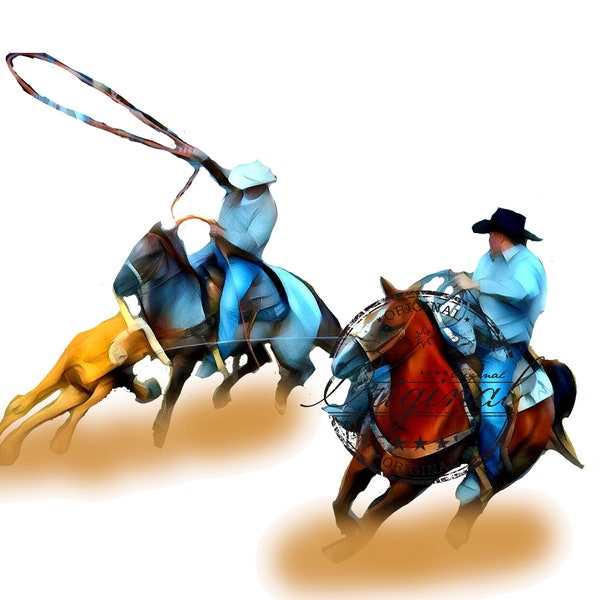 Team Roping - Etsy