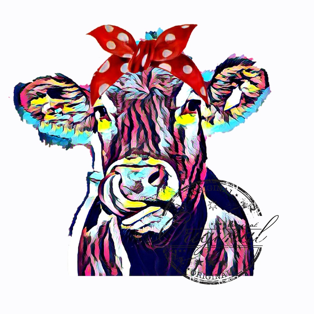 Cow Mom Life Png, Cow Watercolor Sublimation Digital Download, Cow ...