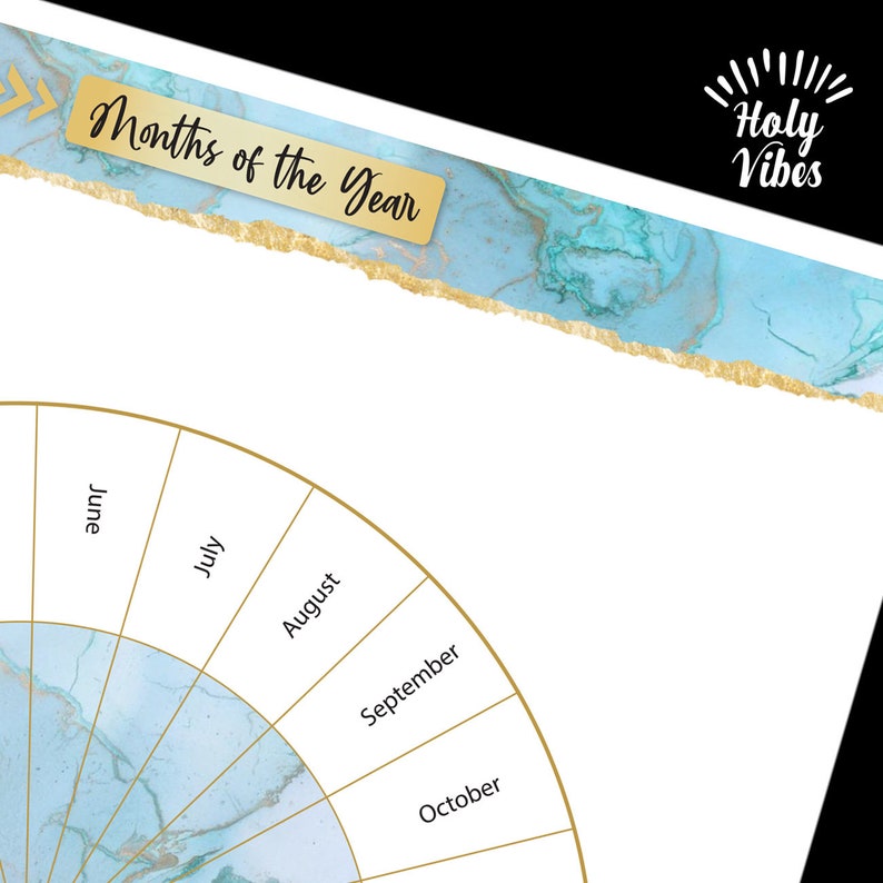 Time Chart and Days of the Week Chart - Months of the Year Chart ...