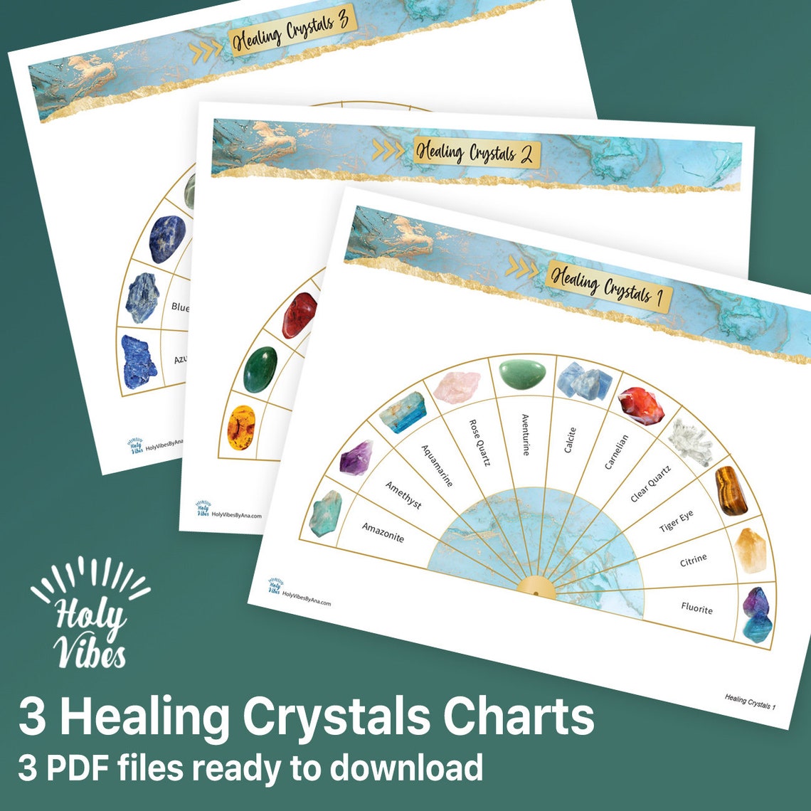 Healing Crystals Chart - 3 Dowsing Chart - Crystal Dowsing Chart to ...
