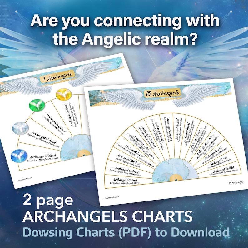Archangels Dowsing Chart , Connect With Archangels - Angelic Realm ...
