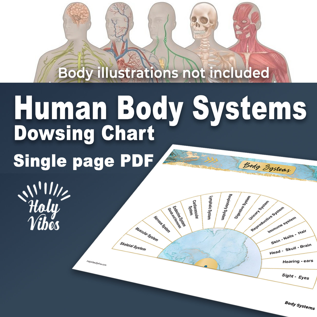 Body Systems Chart - Digital Download - Pendulum Chart - Dowsing Chart ...