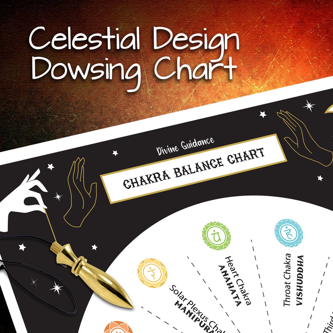 Dowsing Chart - Chakras Balance Chart - Digital Download - Pendulum ...