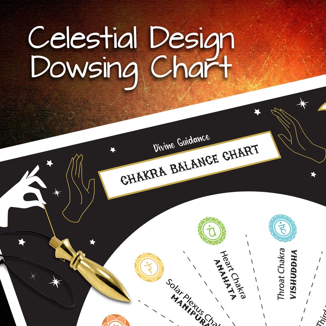 Dowsing Chart - Chakras Balance Chart - Digital Download - Pendulum ...