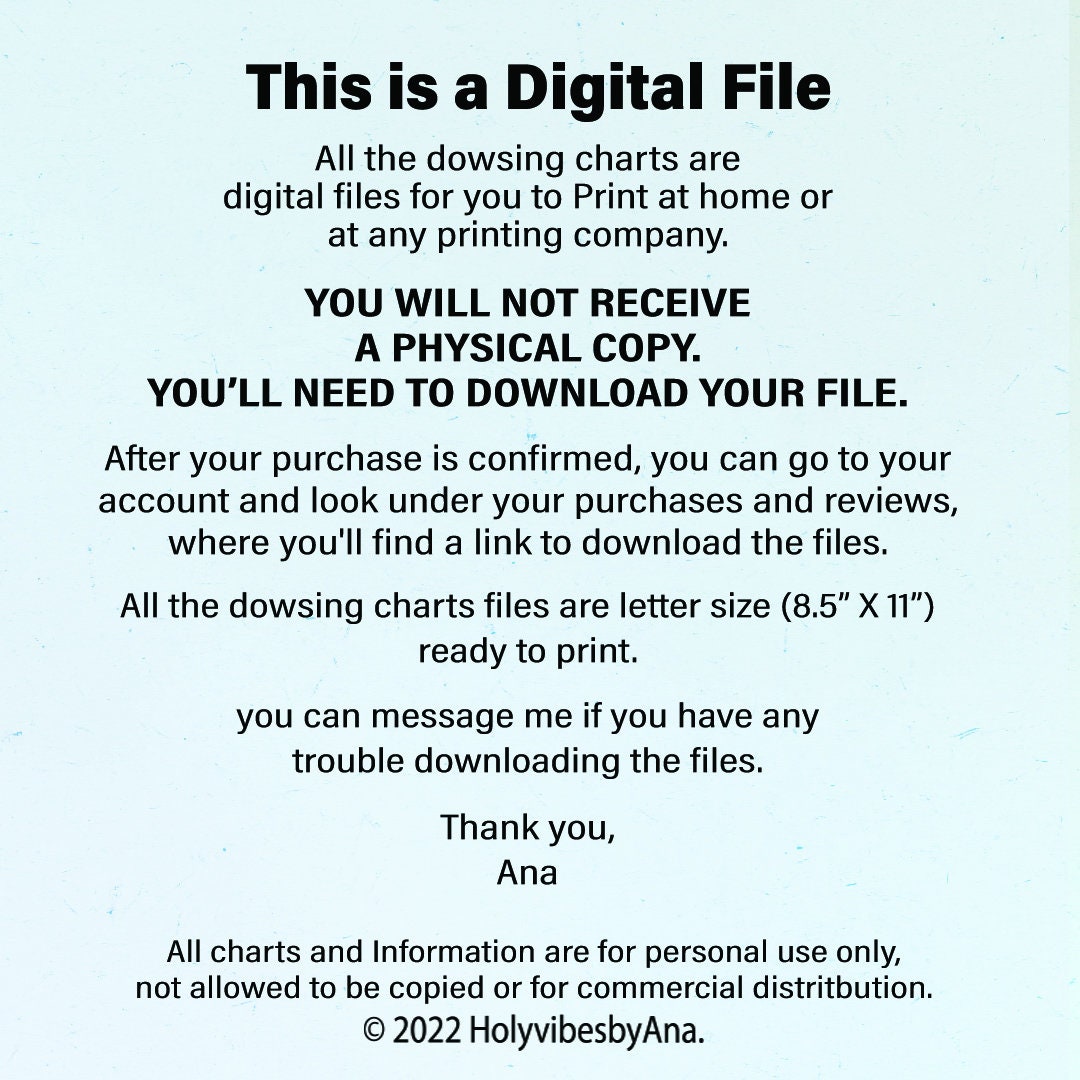 Healing Crystals Chart - 3 Dowsing Chart - Crystal Dowsing Chart to ...