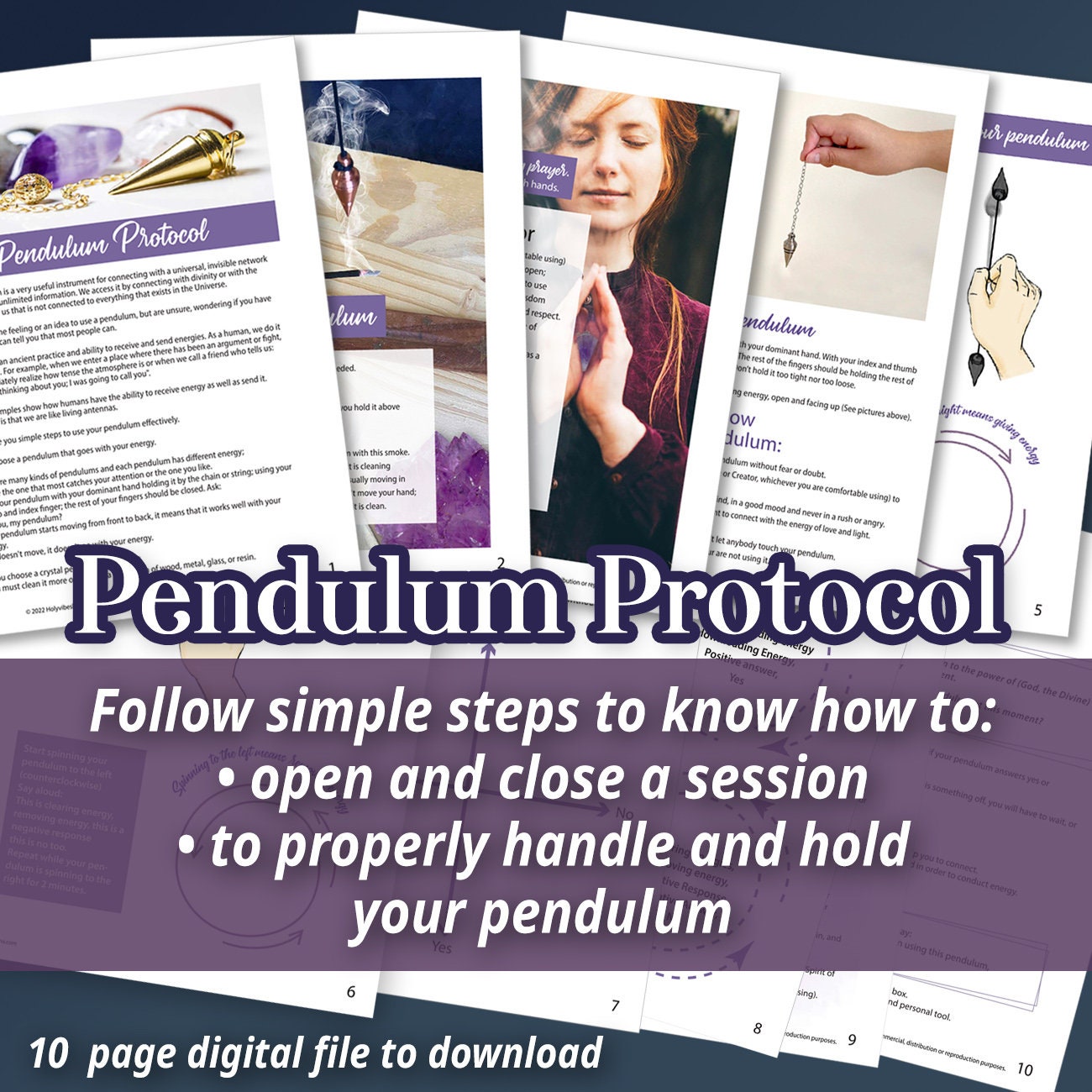 Pendulum Protocol - Digital Download - How to Use a Pendulum- Pendulum for Beginner's - Dowsing ...