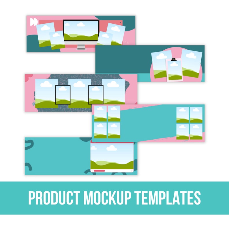 Cotton Candy Canva Template Bundle Youtube Thumbnails Social Square ...