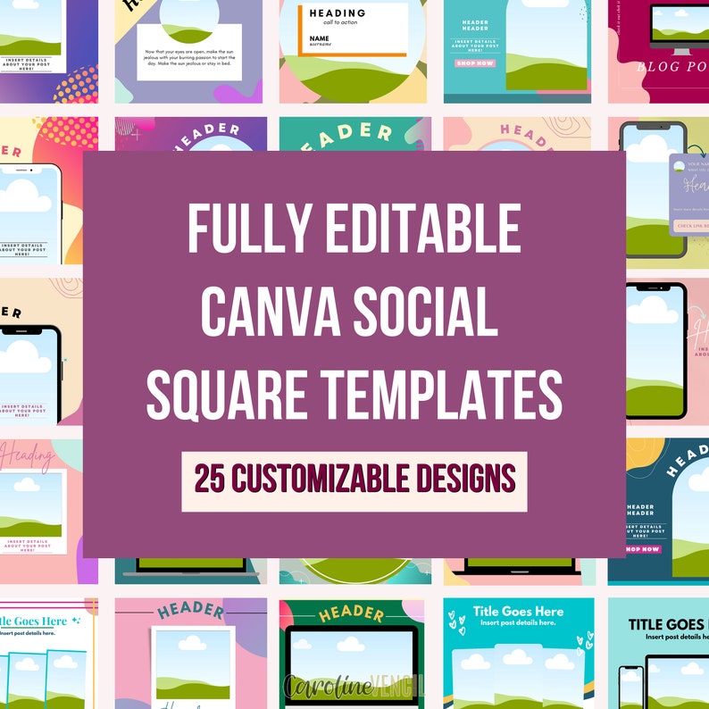Social Square Canva | Vorlagen Canva Square Vorlagen | Social Square ...