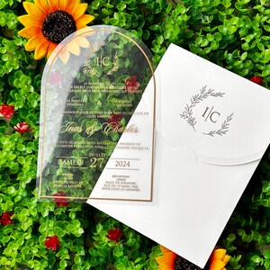 Acrylic Wedding Invitation, Personalized Clear Invitations, Sweet 16 ...