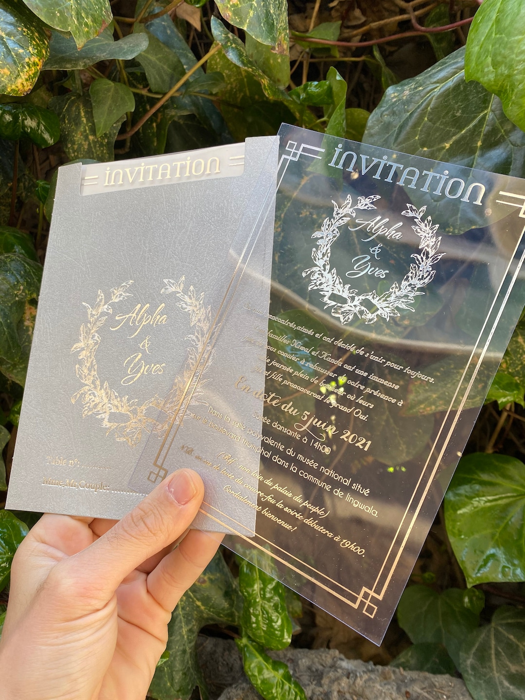 Acrylic Wedding Invitation, Personalized Clear Invitations, Sweet 16 ...