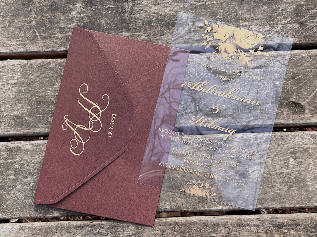 Acrylic Wedding Invitation, Personalized Clear Invitations, Sweet 16 ...