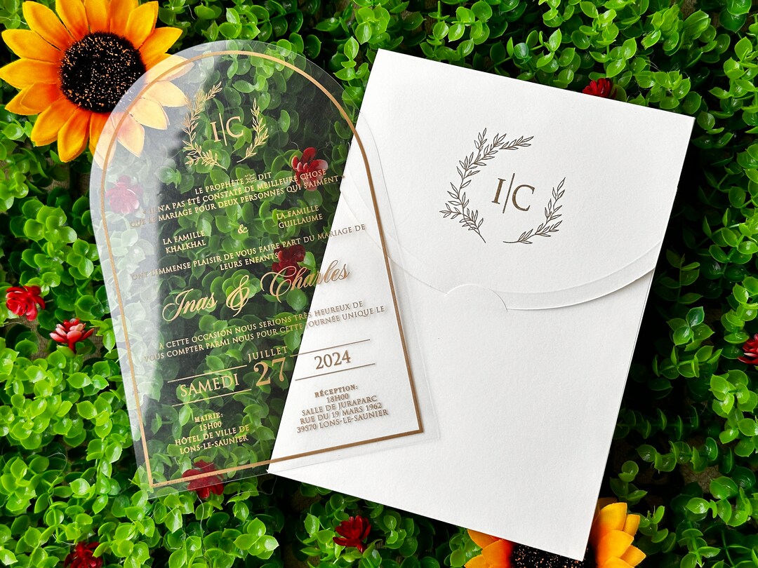 Acrylic Wedding Invitation, Personalized Clear Invitations, Sweet 16 ...