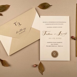 Elegant Wedding Invitations: Istanbul Printing Service - Etsy