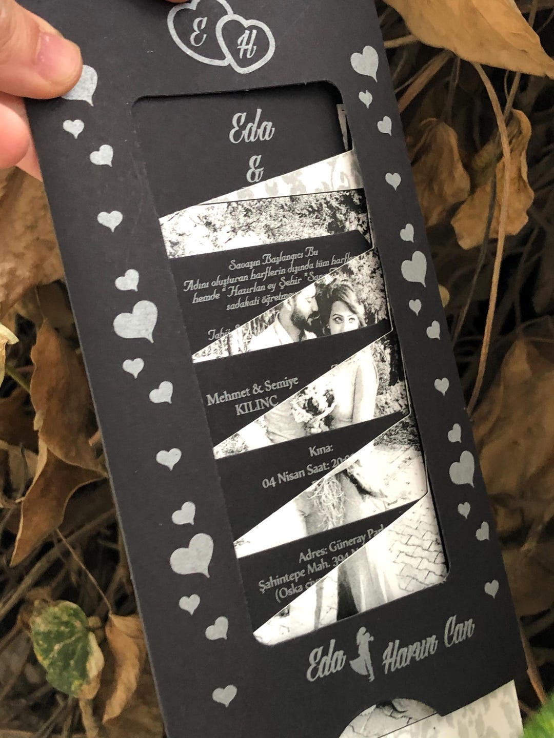 Personalized Magic Photo Wedding Invitation, Hidden Message Card ...
