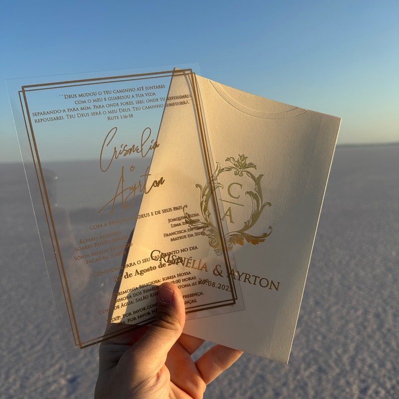 Clear Invitations - Etsy