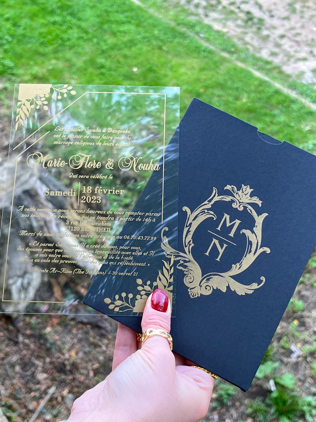 Acrylic Wedding Invitation, Personalized Clear Invitations, Sweet 16 ...