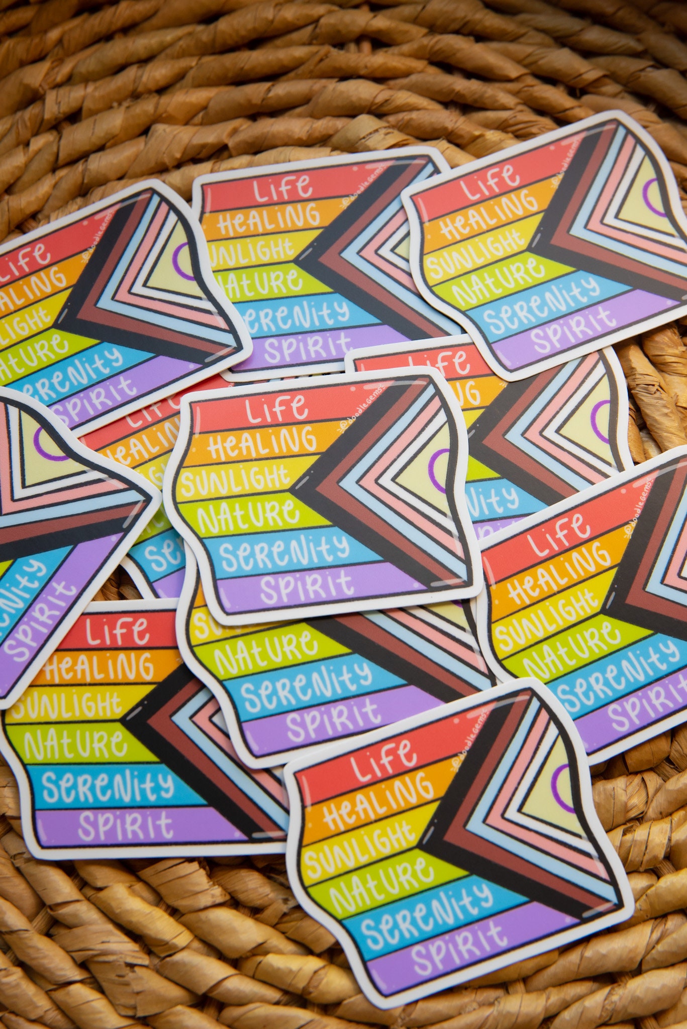 Inclusive Pride Flag Sticker, Pride Flag Meanings Sticker, Pride ...