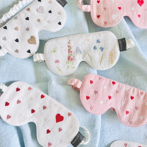 Heart Sleep Mask - Etsy