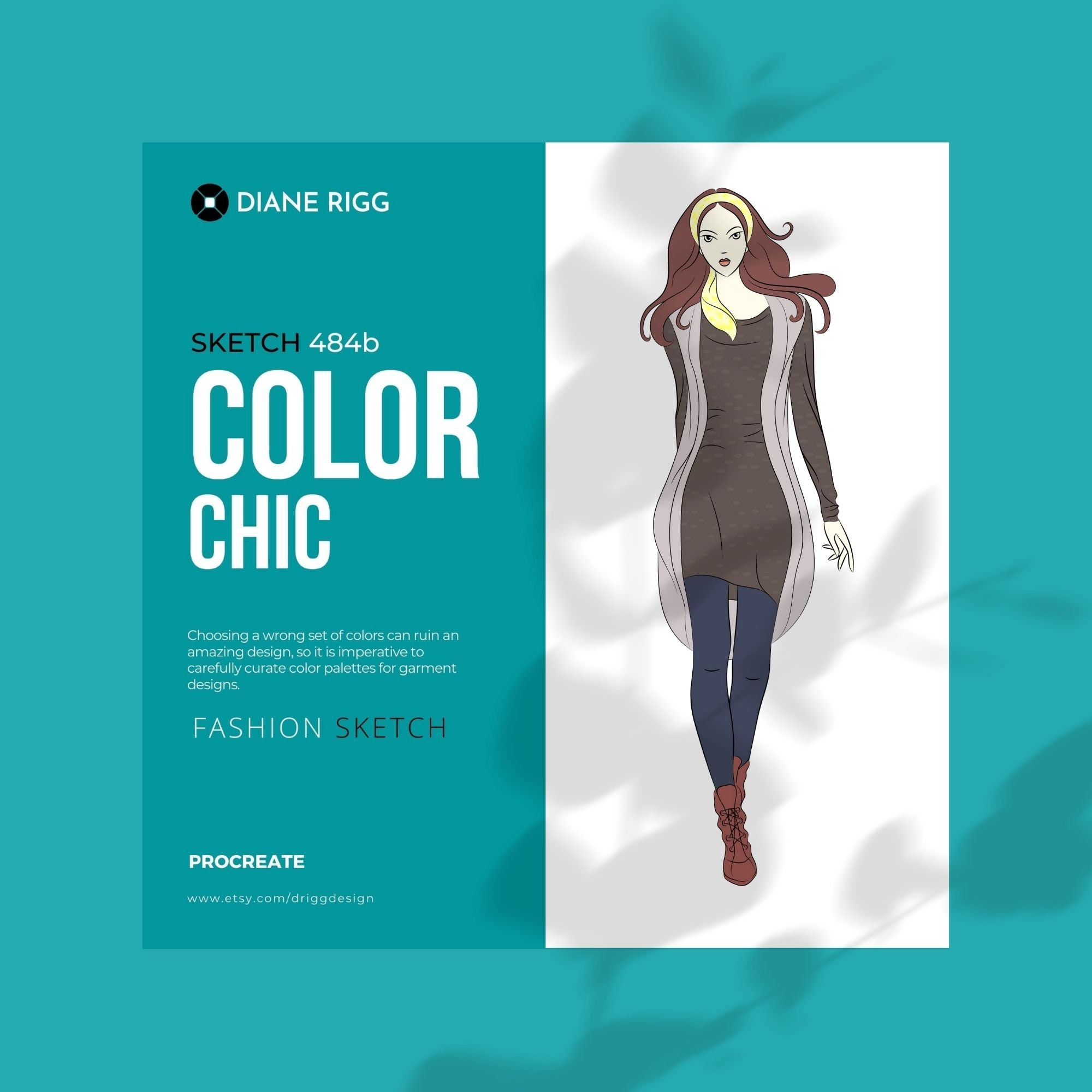 Fashion Color Theory & Moodboard, Fashion Figure Template, Student ...