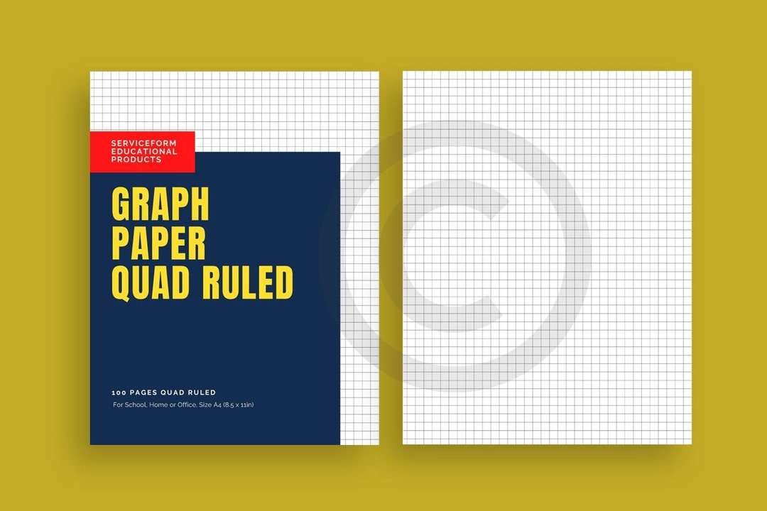 Printable Quad Ruled Graph Paper Diy Graph Design Template Etsy