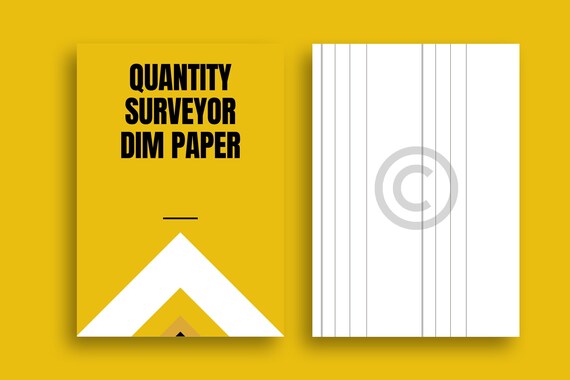 Quantity Surveyor Dimension Paper Customised | Etsy Canada